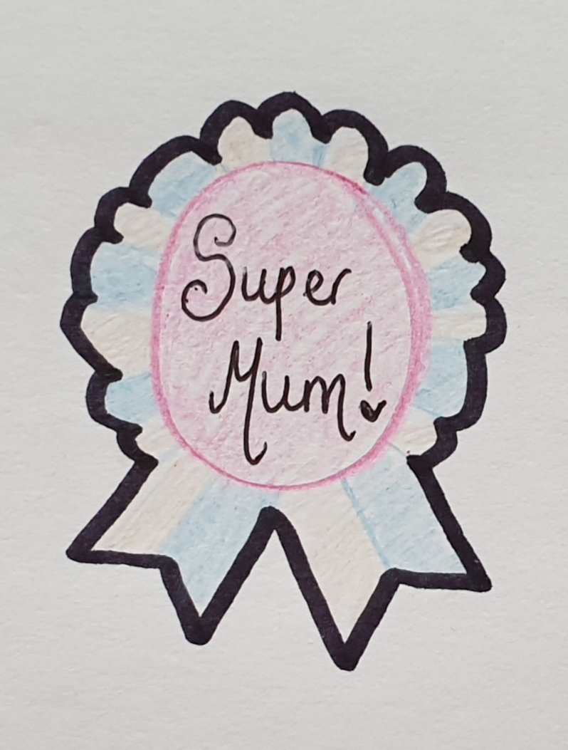 Super mum badge cookie cutter – Shape and Bake