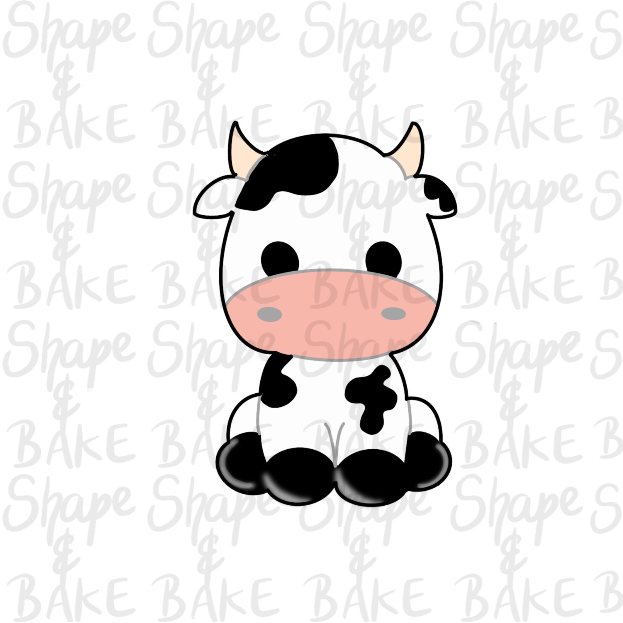 Full cow cookie cutter – Shape and Bake