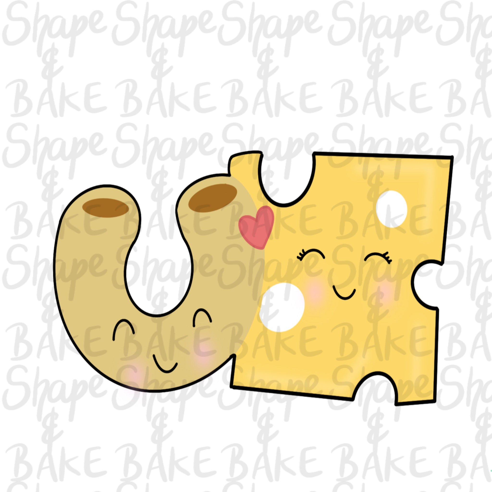 Macoroni & Cheese cookie cutter – Shape and Bake