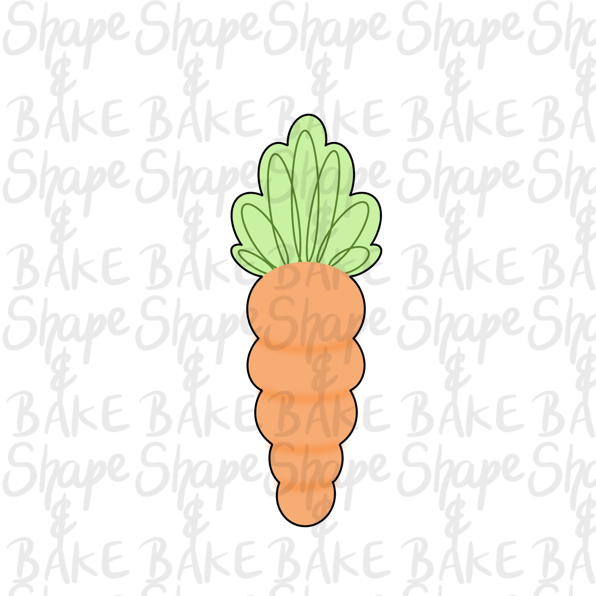Skinny carrot cookie cutter – Shape and Bake