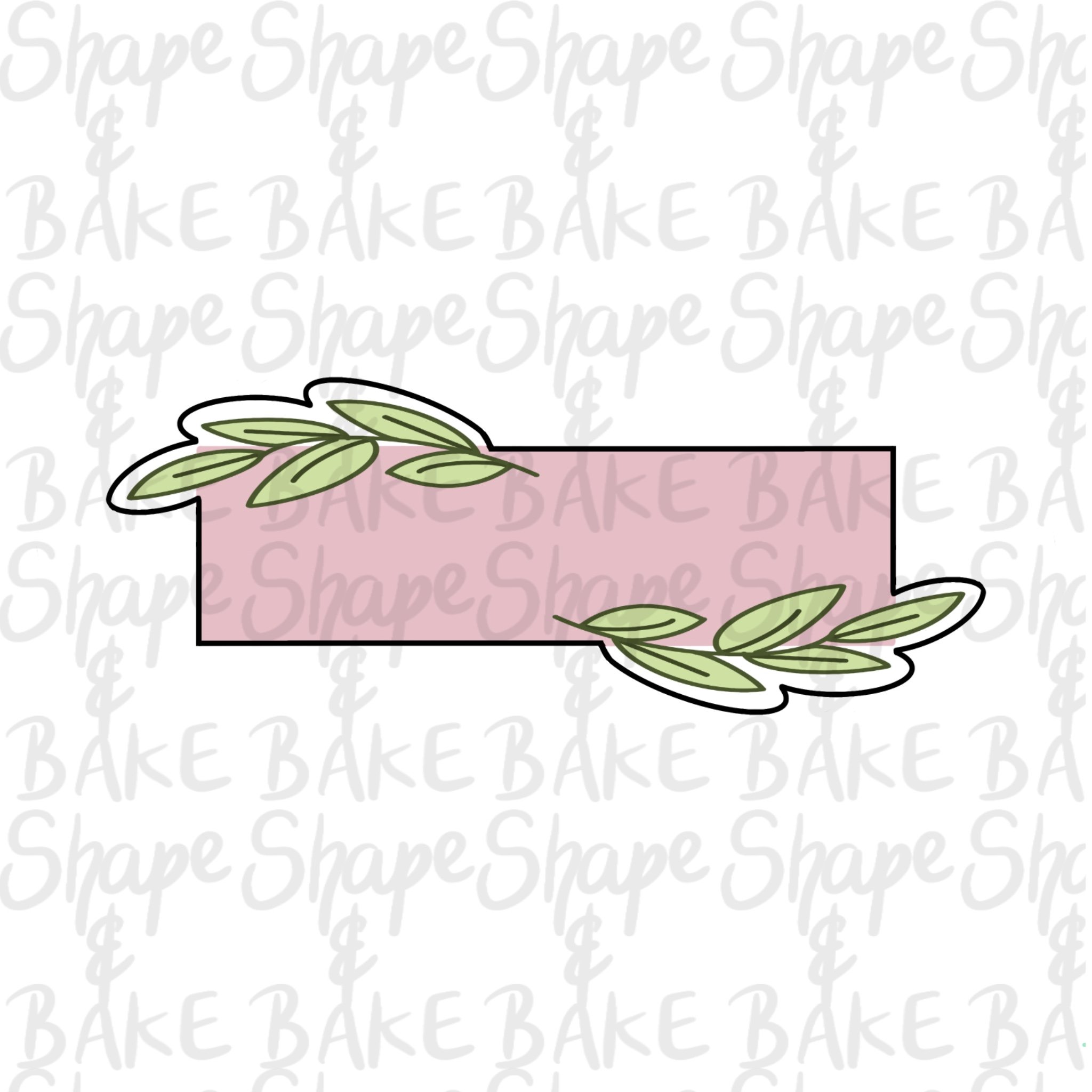 Leafy stick rectangle cookie cutter – Shape and Bake