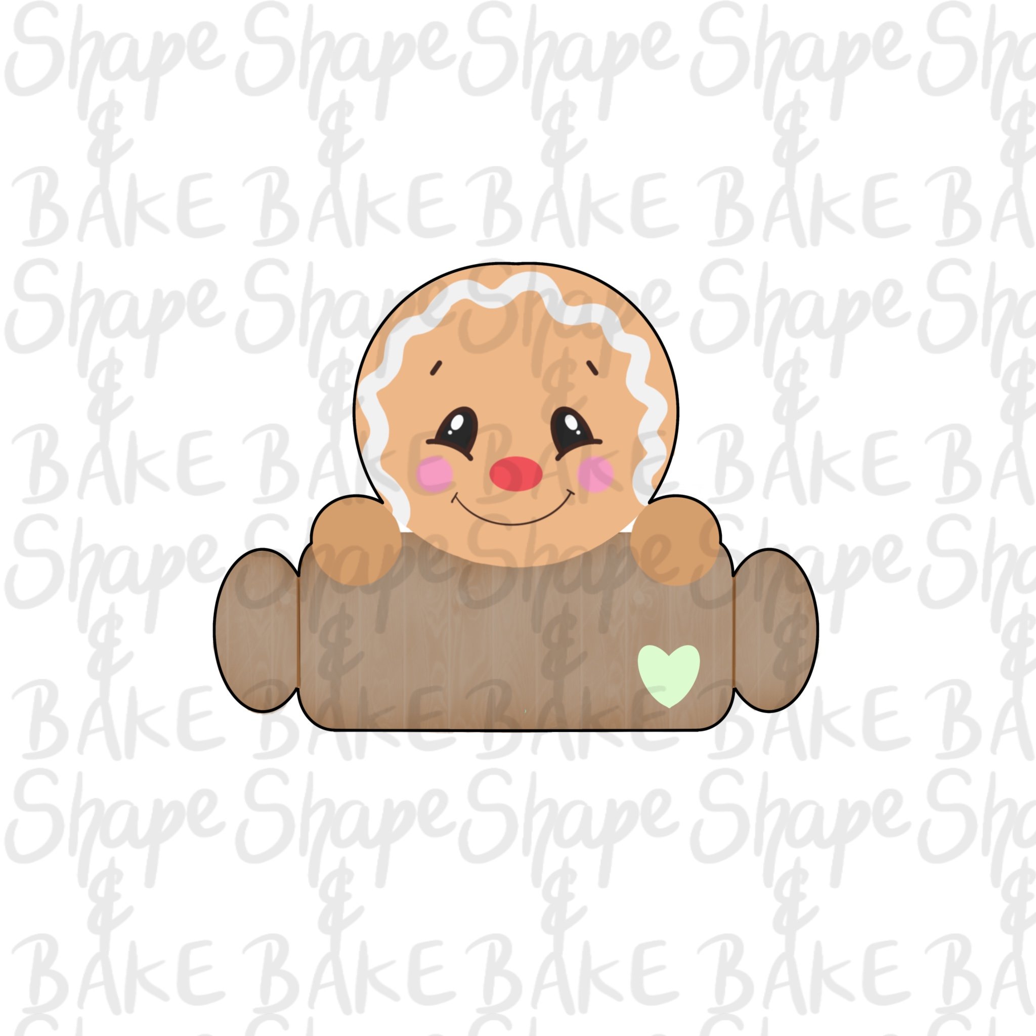 Gingerbread boy plaque cookie cutter – Shape and Bake