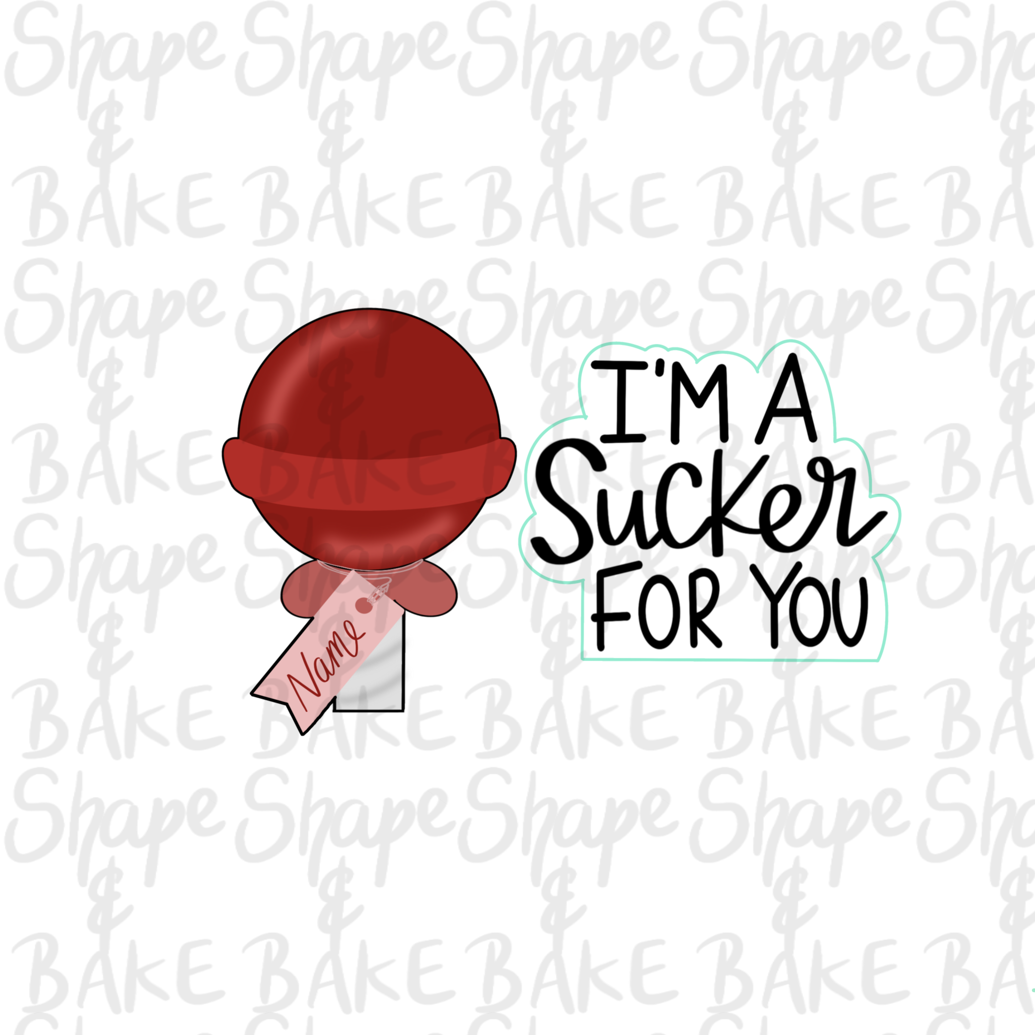 I’m a sucker for you set cookie cutters (2 cutters) – Shape and Bake